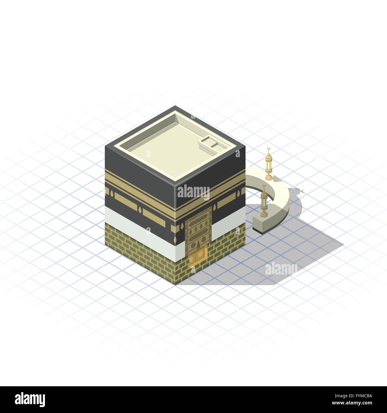 Kaaba mecca vector vectors hi-res stock photography and images - Alamy