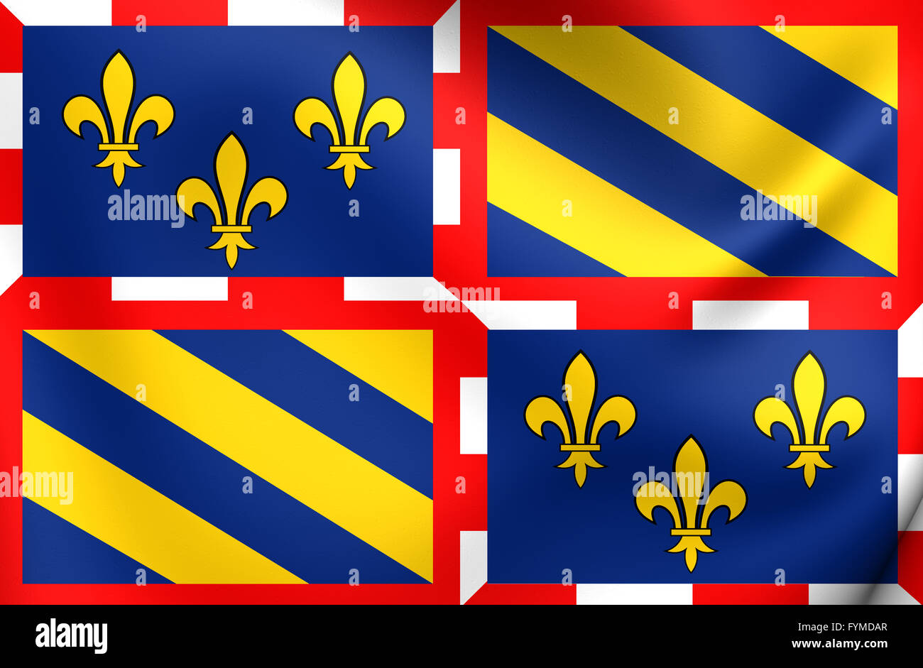 Flag of Burgundy Stock Photo - Alamy