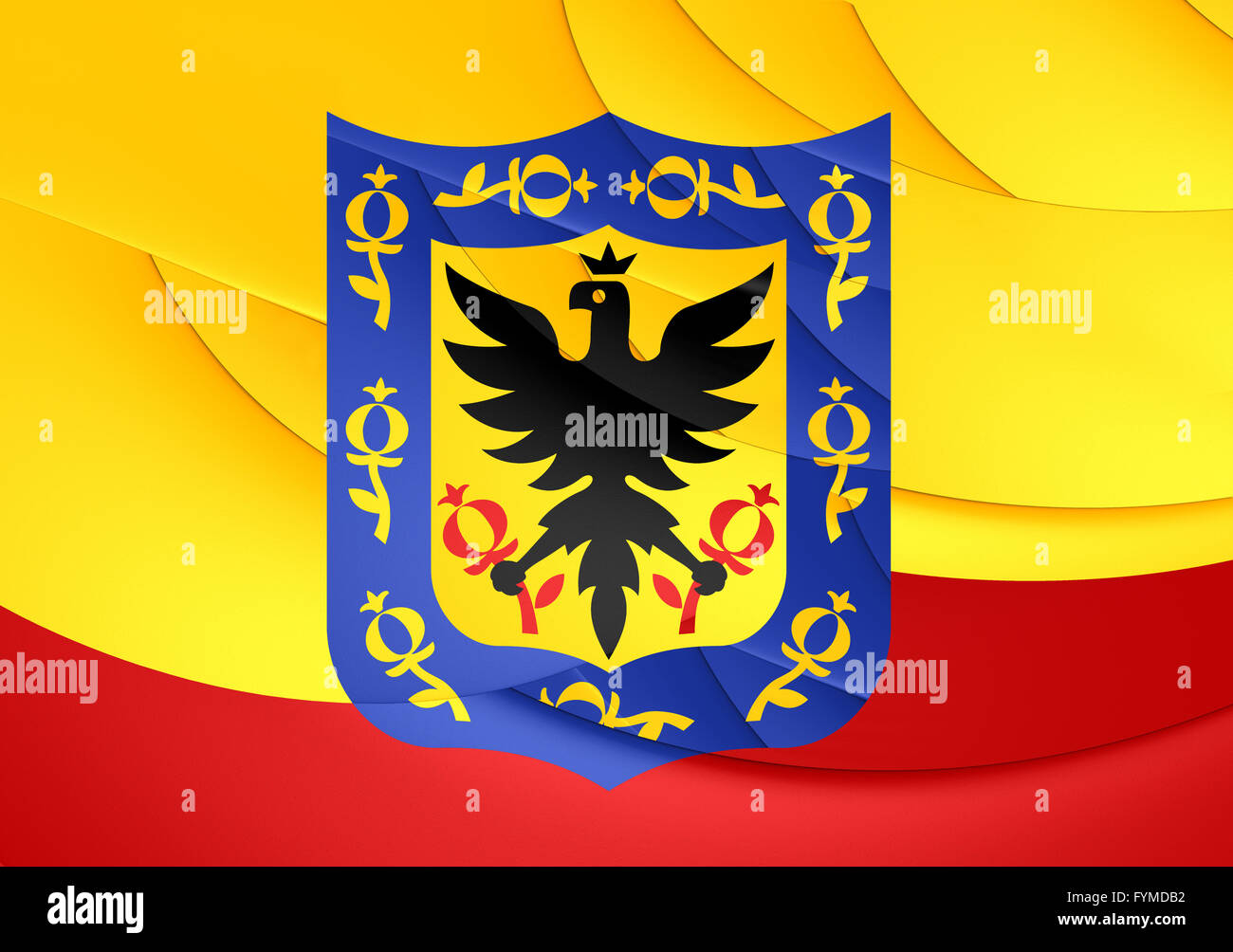 Flag of Bogota Stock Photo - Alamy