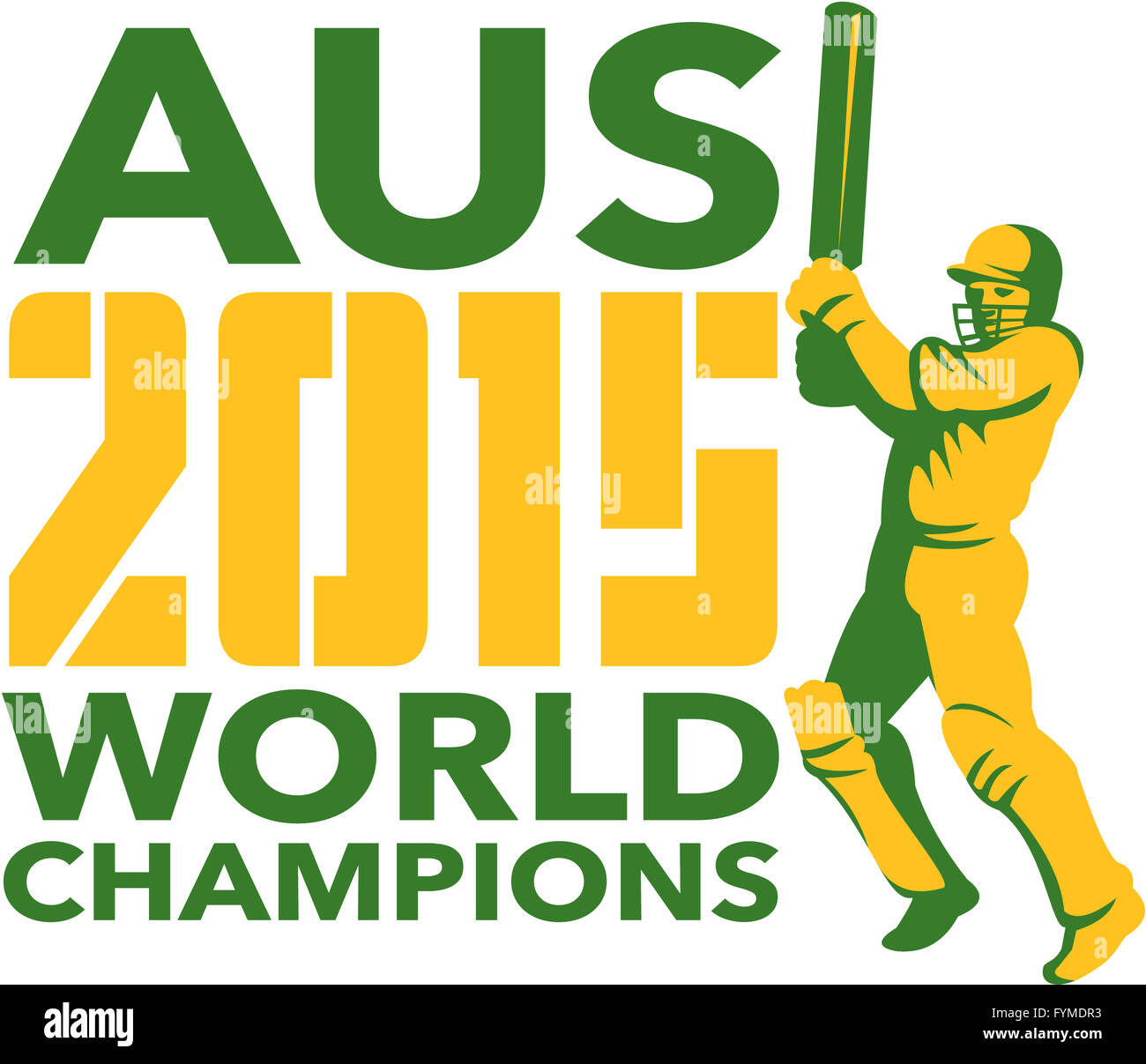 Australia AUS Cricket 2015 World Champions Stock Photo - Alamy