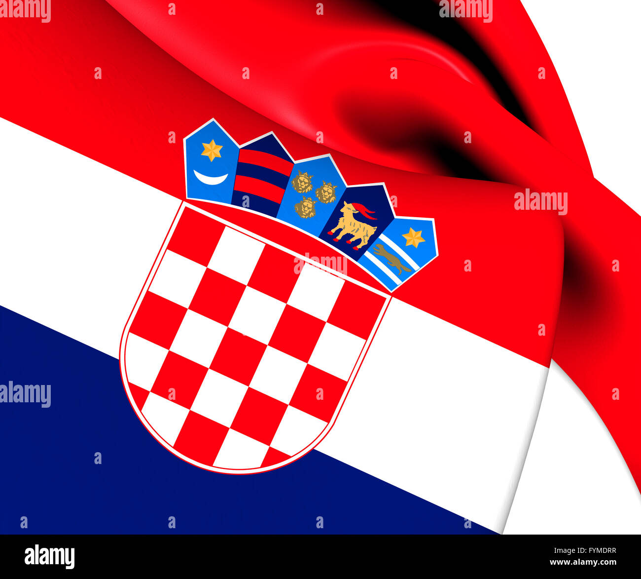 Close up of croatian flag hi-res stock photography and images - Alamy