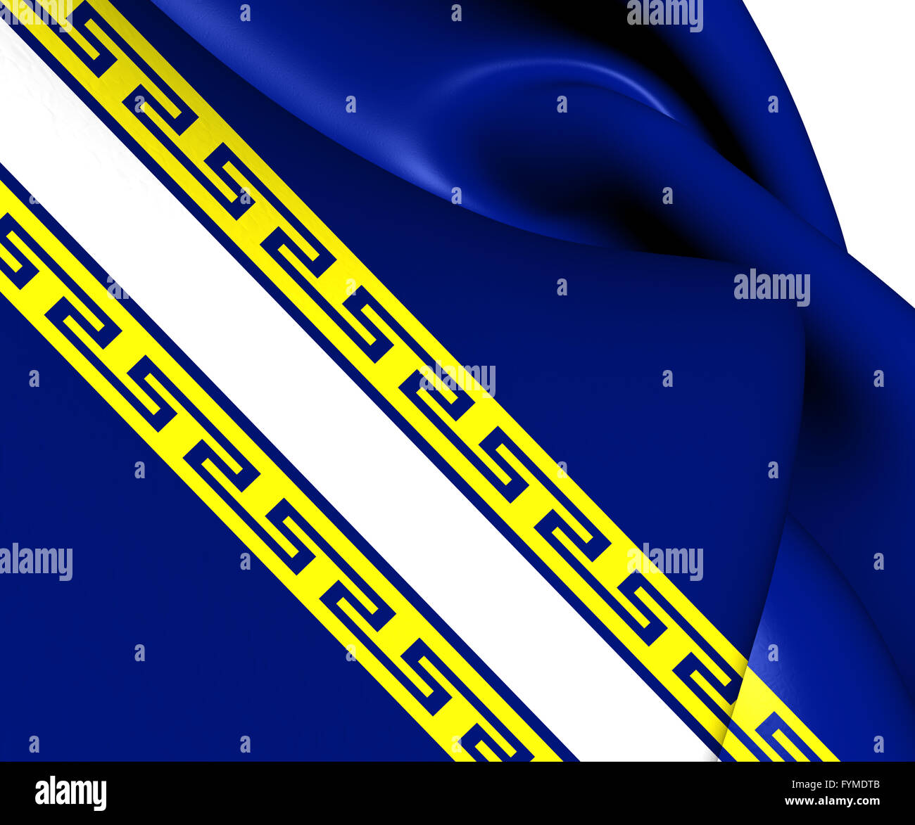 Flag of Champagne-Ardenne Stock Photo - Alamy