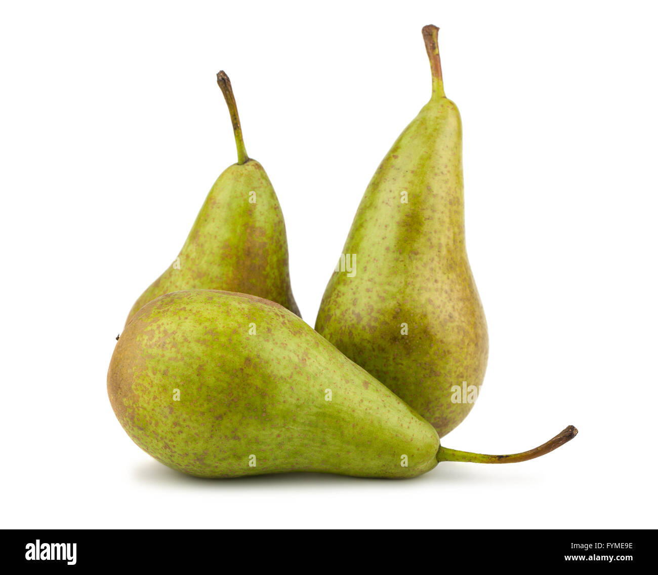 Three green pears Stock Photo - Alamy