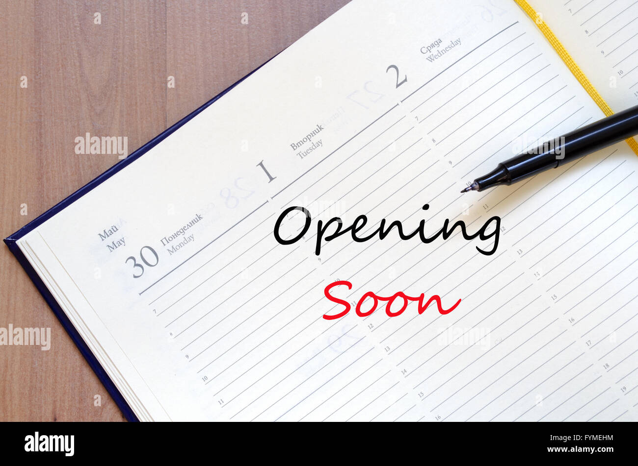 Opening Soon Concept Stock Photo - Alamy