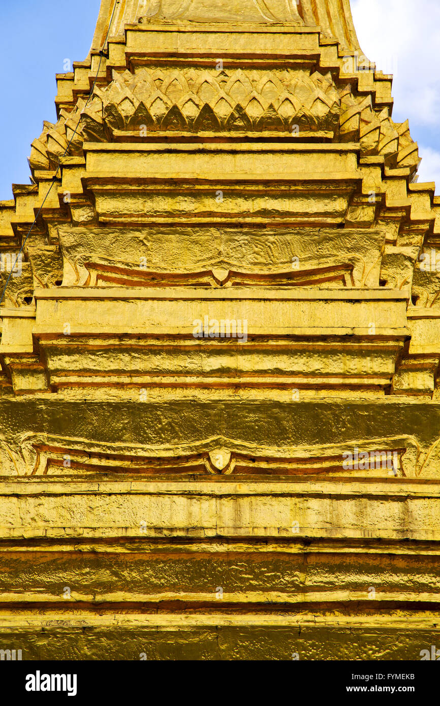 thailand in bangkok rain temple mosaic Stock Photo - Alamy