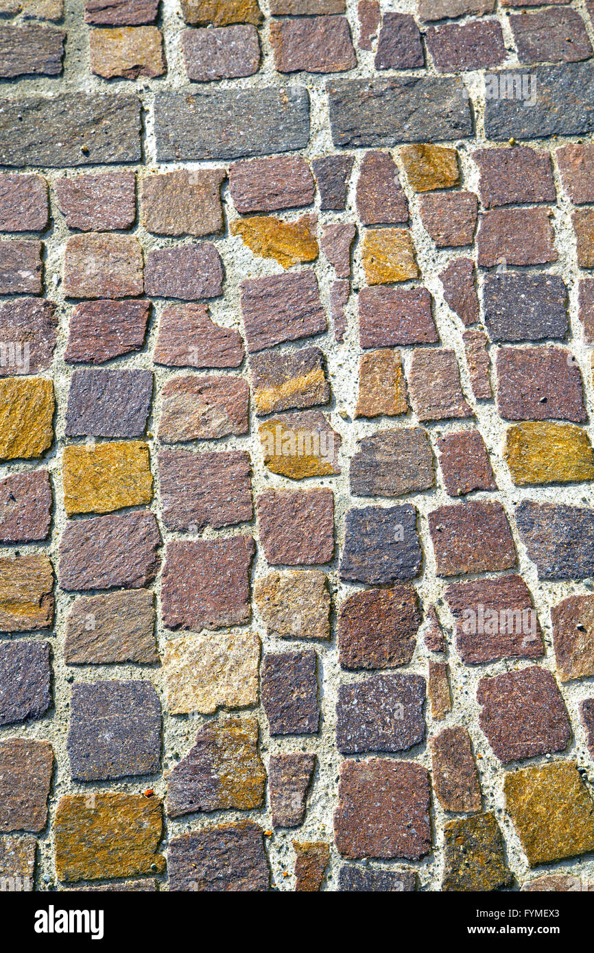 milan in italy old church concrete wall brick the abstract Stock Photo ...