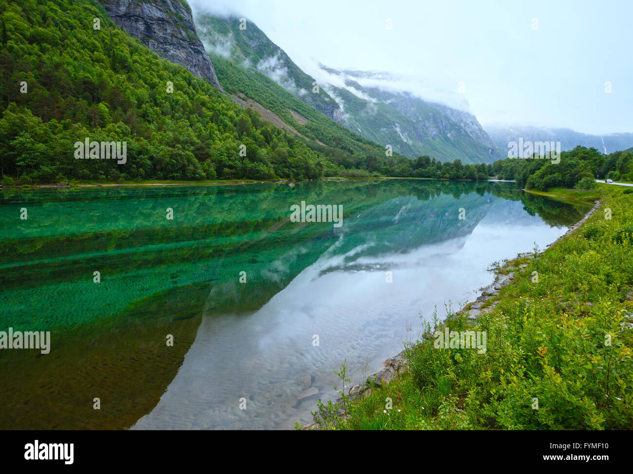Mountain lake with clean water (Norway Stock Photo - Alamy