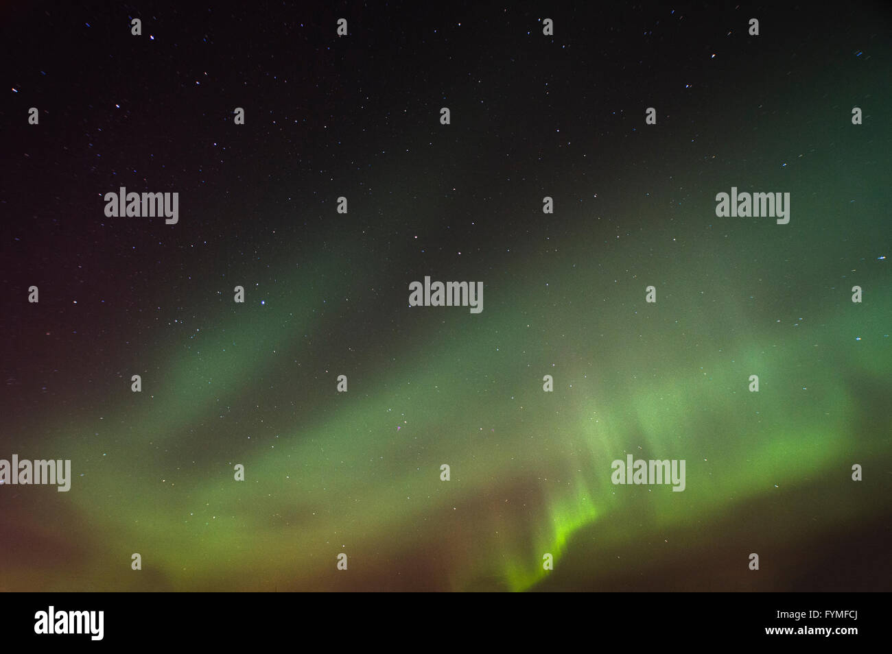 Rare Northern Lights seen from the south of norway Stock Photo - Alamy