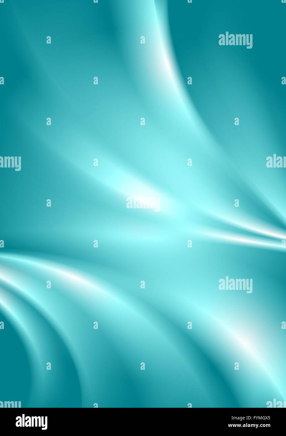 Abstract cyan blue smooth vector wavy background Stock Photo - Alamy