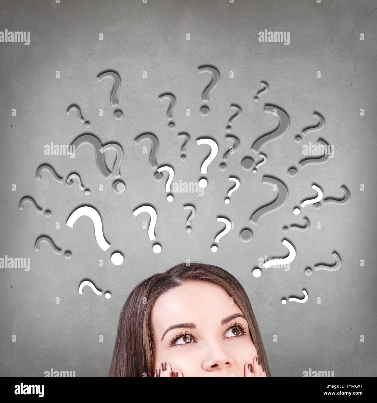 Confused student asking question hi-res stock photography and images ...