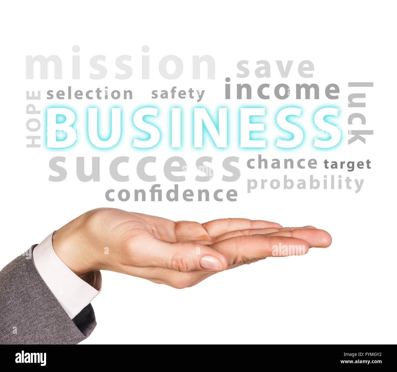 Hand business support hi-res stock photography and images - Alamy