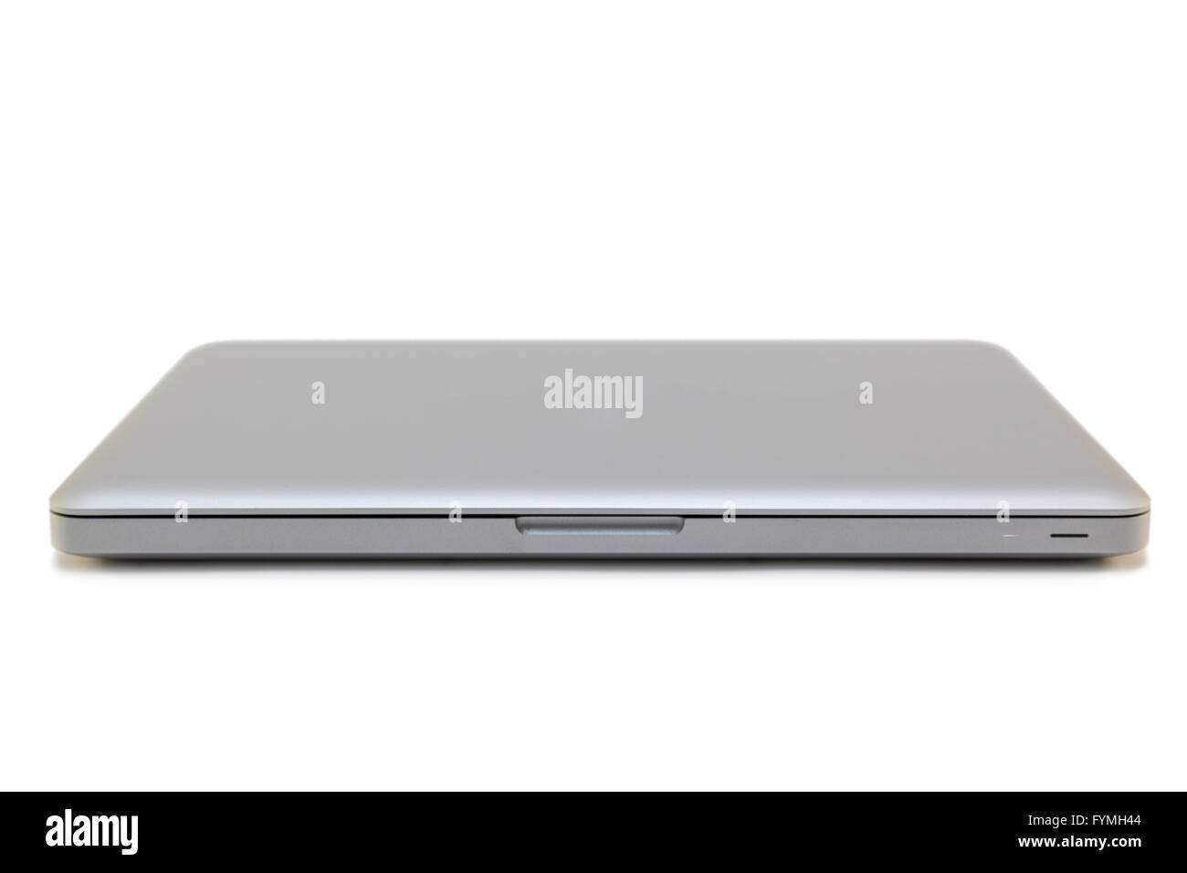 Closed laptop isolated on white background Stock Photo - Alamy