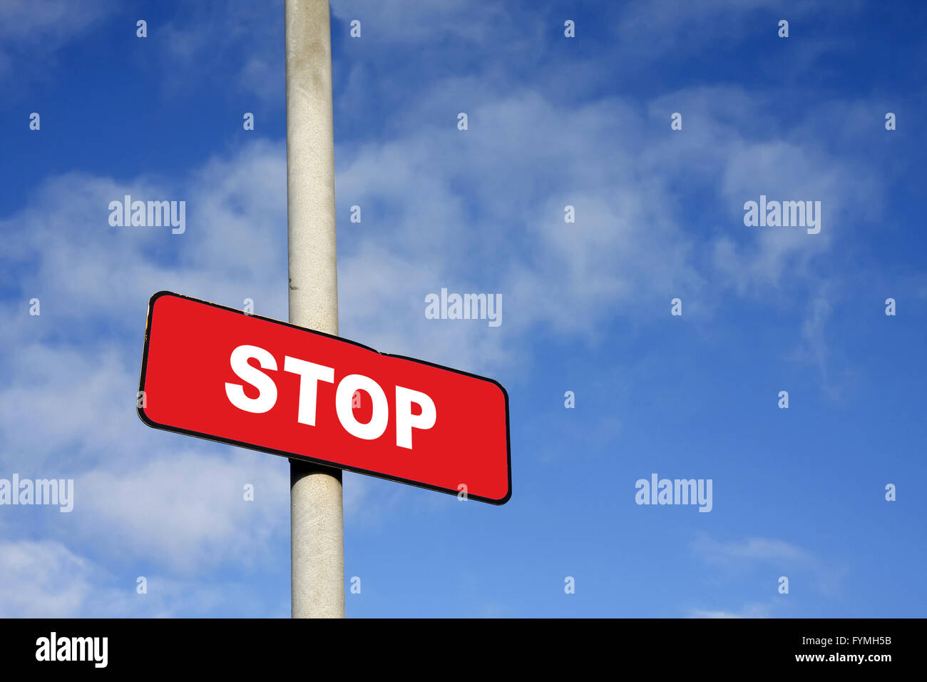 Red stop sign Stock Photo - Alamy