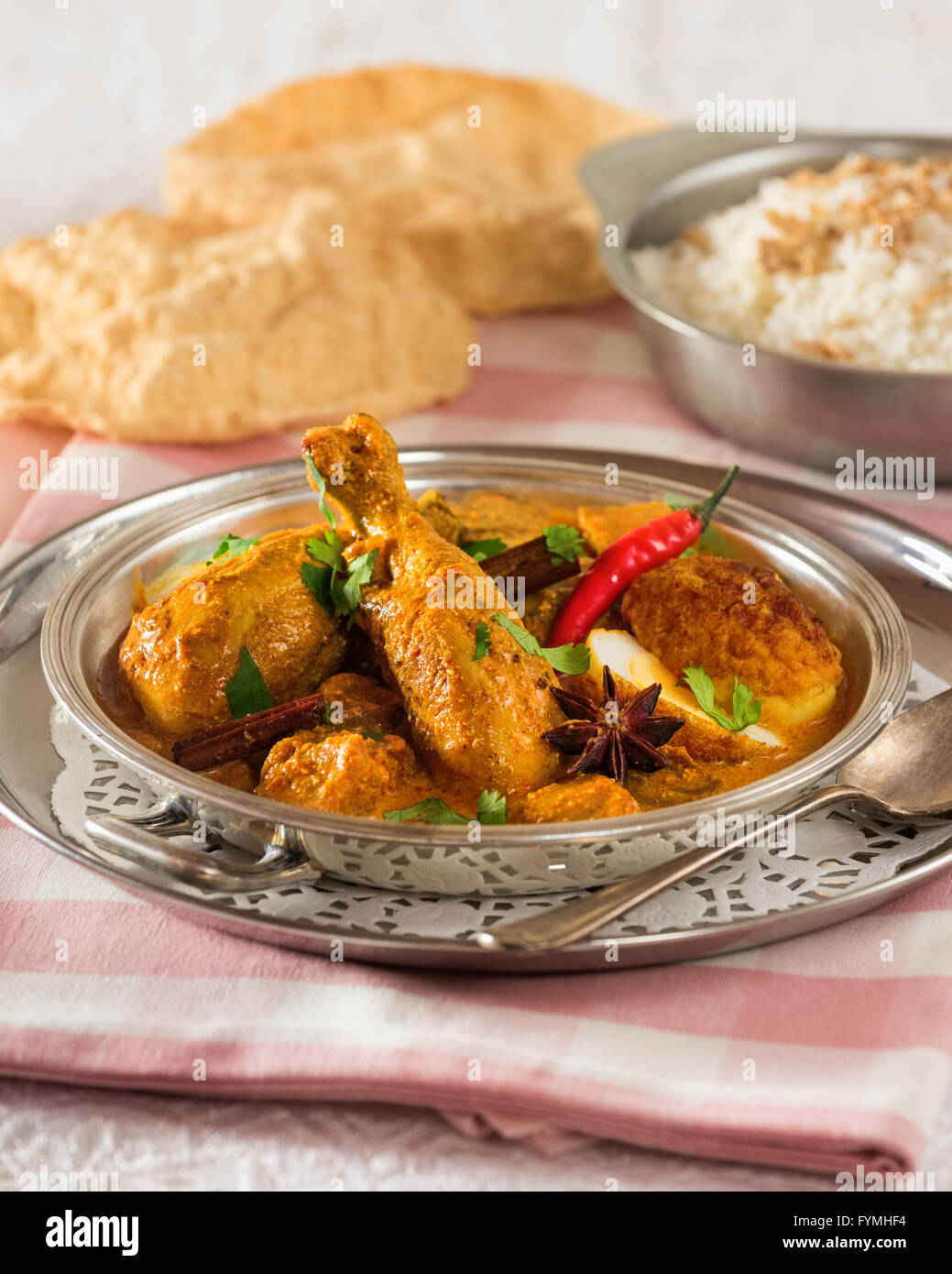 Dak bungalow chicken curry. Anglo Indian food Stock Photo - Alamy