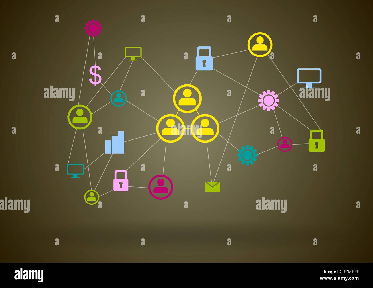 Abstract bright communication design background Stock Photo - Alamy