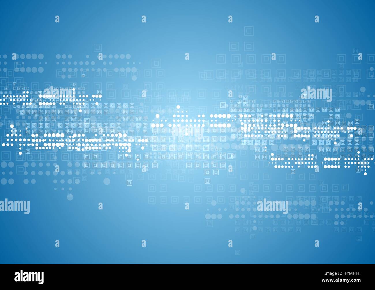 Abstract tech background with squares and circles Stock Photo - Alamy