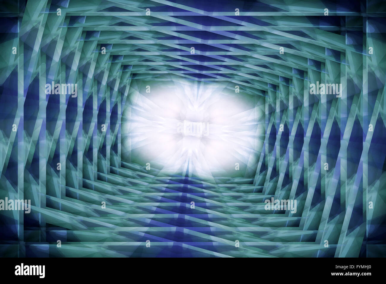 Lattice pattern tunnel Stock Photo - Alamy