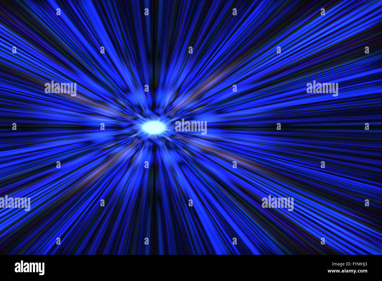 Blue flash explosion Stock Photo - Alamy