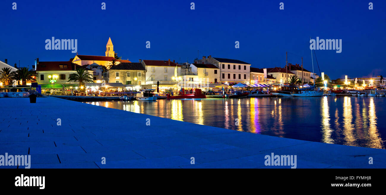 Biograd na moru evening waterfront panorama Stock Photo - Alamy