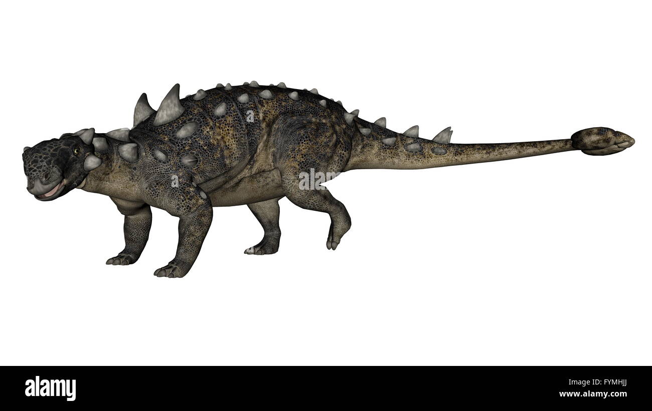 Euoplocephalus dinosaur - 3D render Stock Photo - Alamy