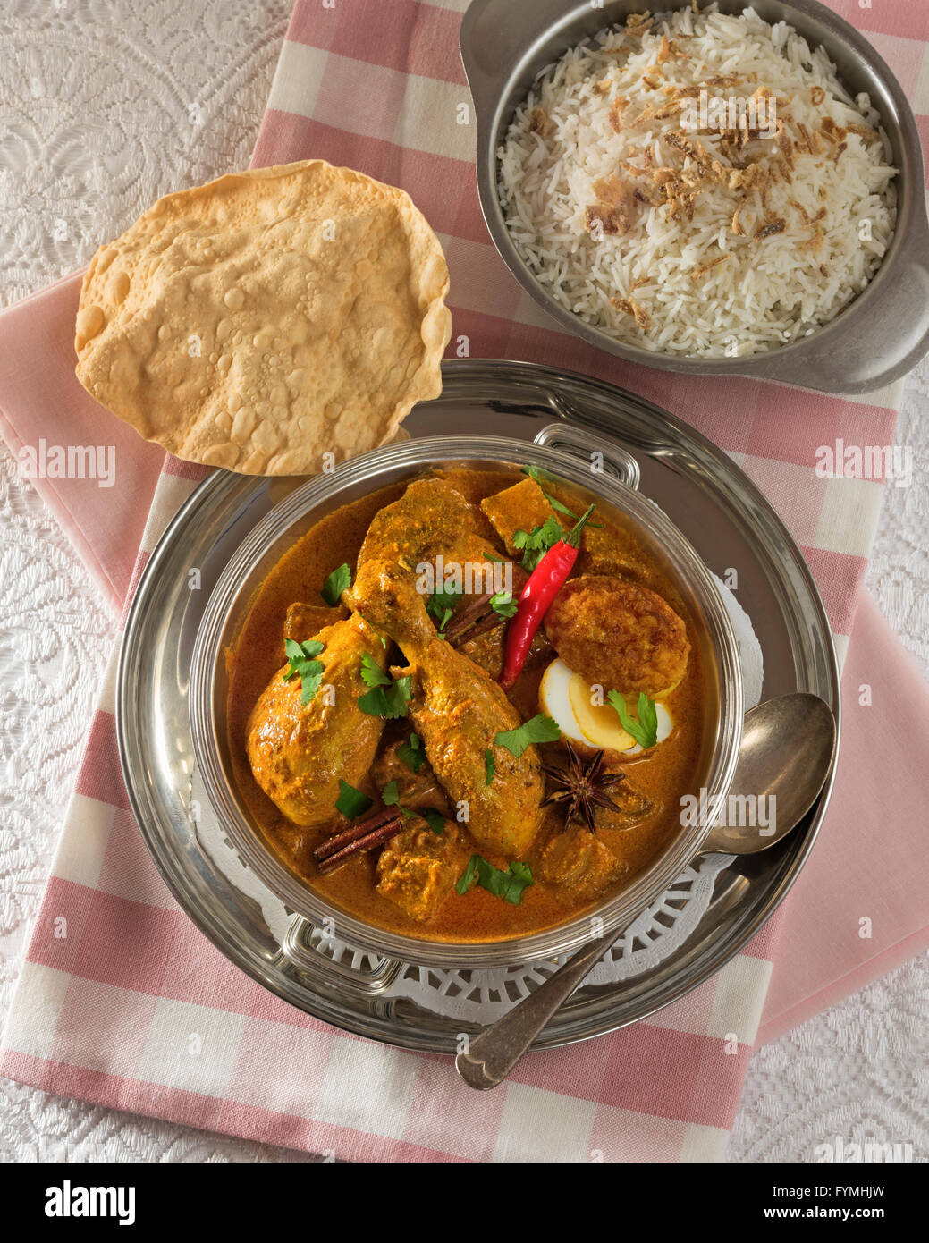 Dak bungalow chicken curry. Anglo Indian food Stock Photo - Alamy