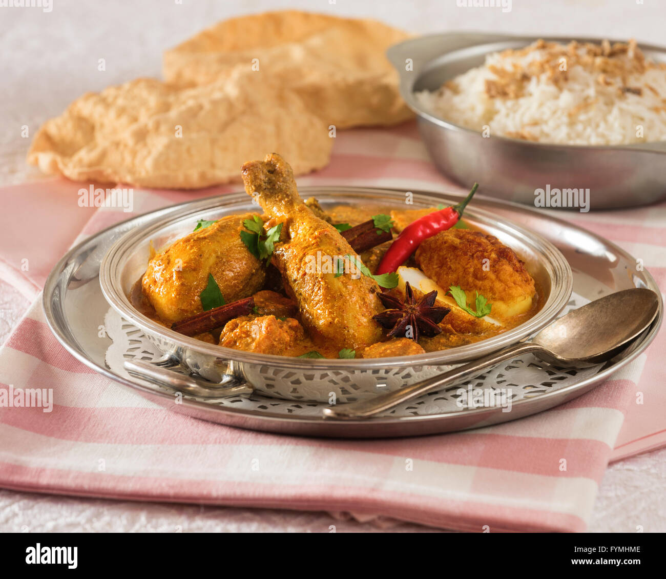 Dak bungalow chicken curry. Anglo Indian food Stock Photo - Alamy