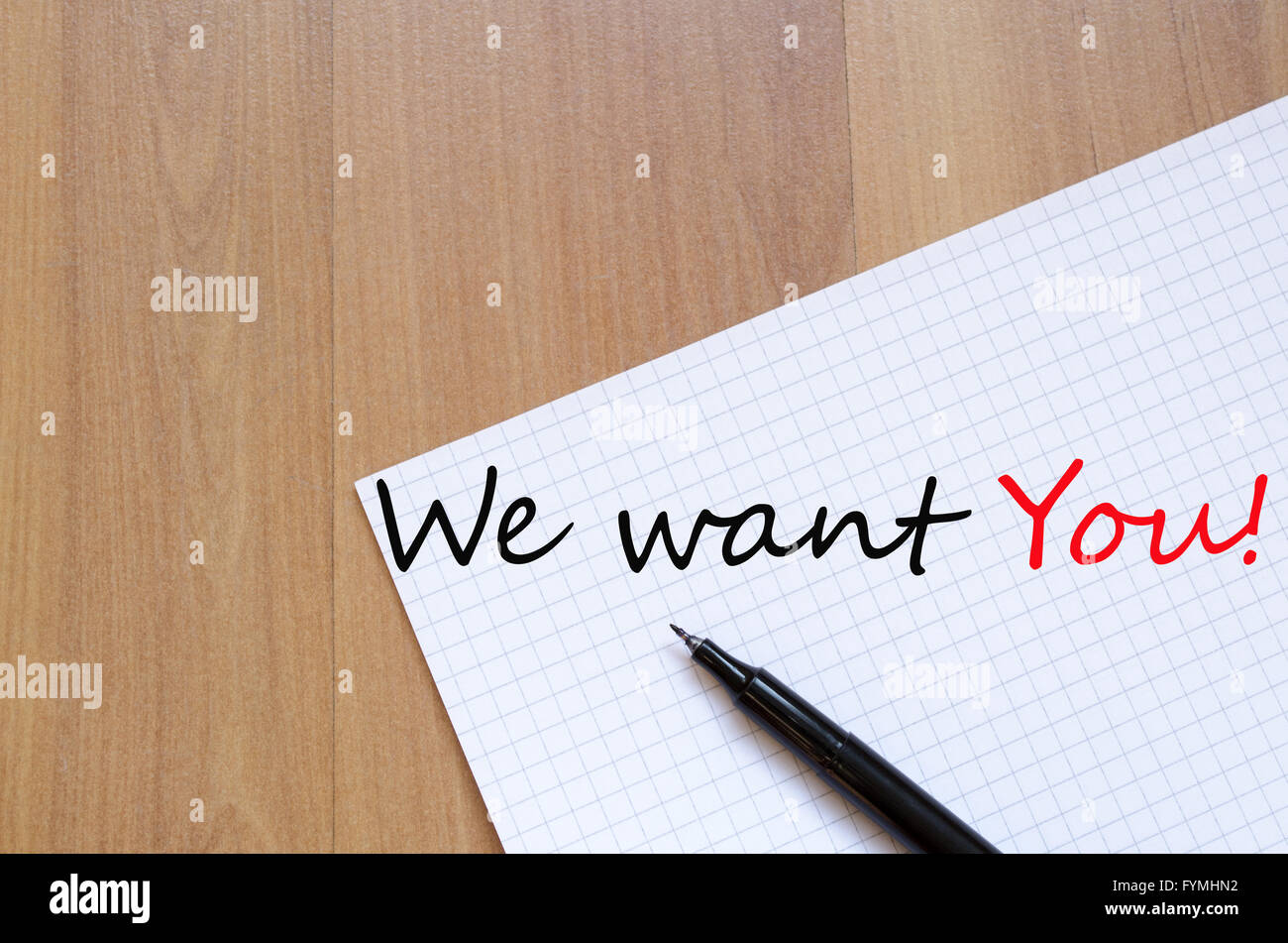 We want you concept Stock Photo - Alamy