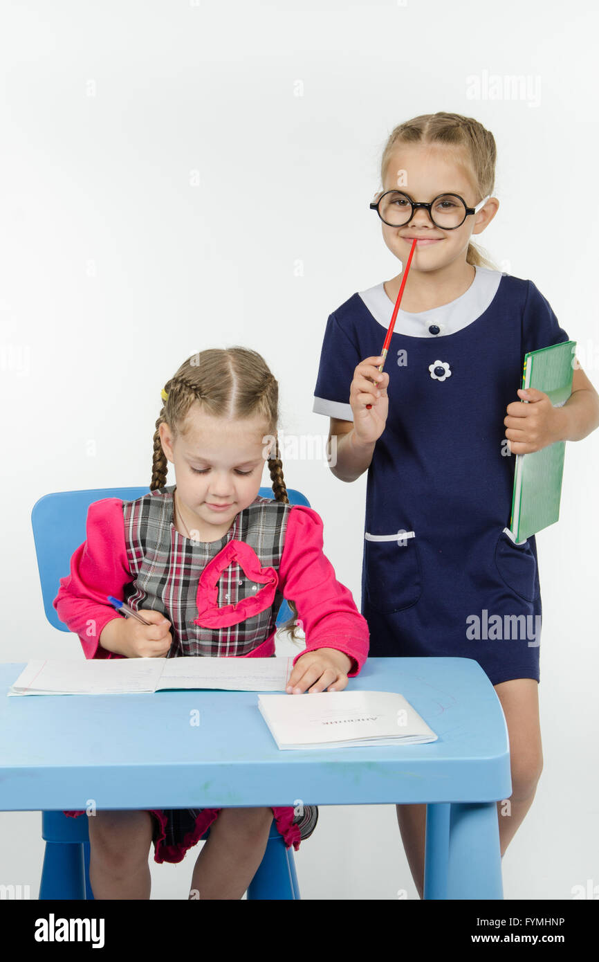 The teacher asked student interesting problem Stock Photo - Alamy