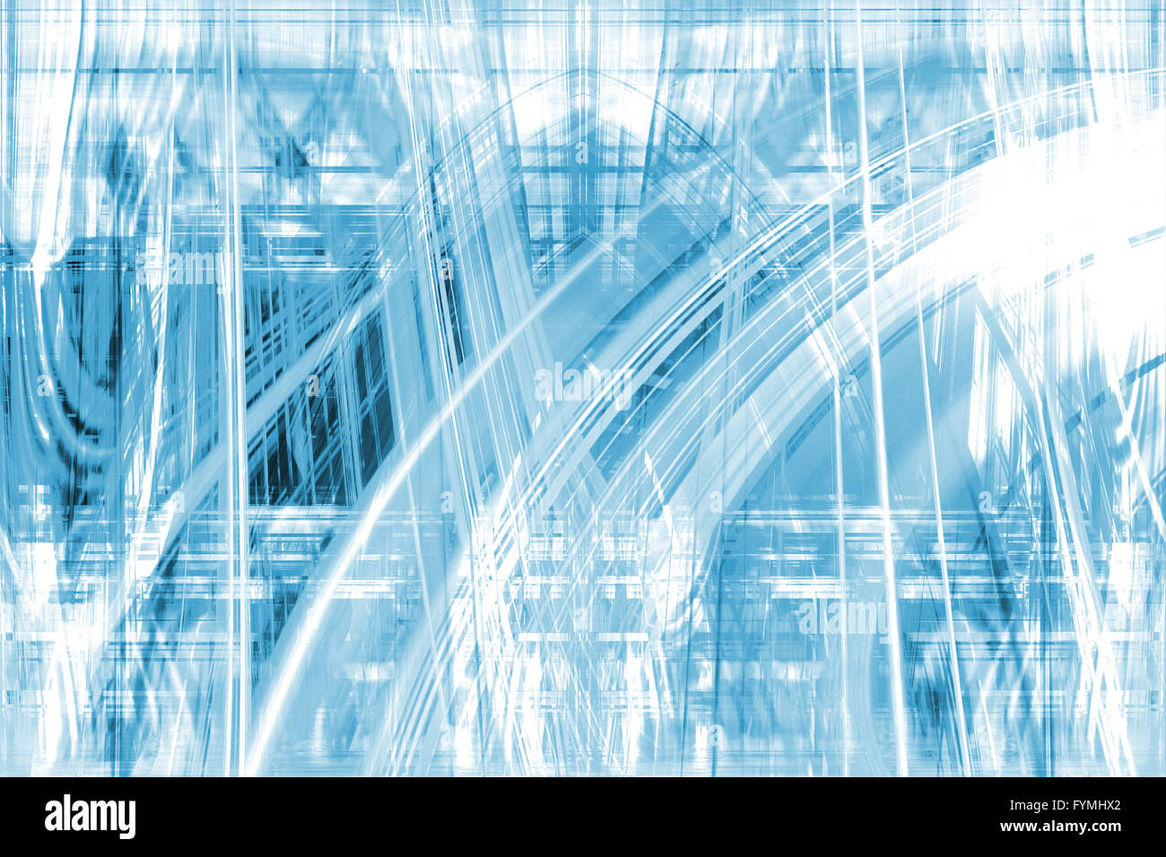 Abstract blue trails background Stock Photo - Alamy