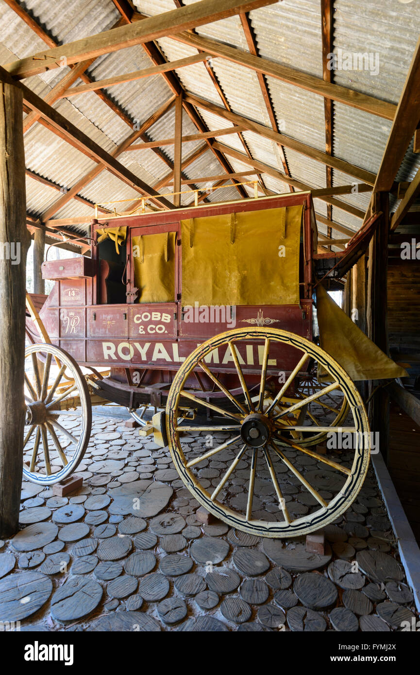 Cobb & Co. Royal Mail Coach, Hill End Visitors' Centre, New South Wales ...