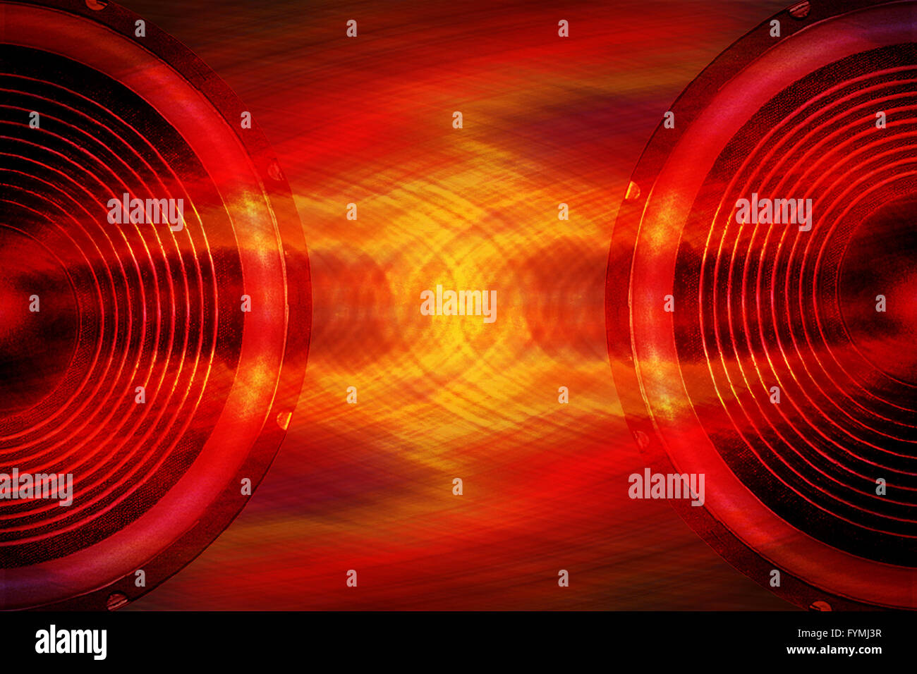 Red sound wave background hi-res stock photography and images - Alamy