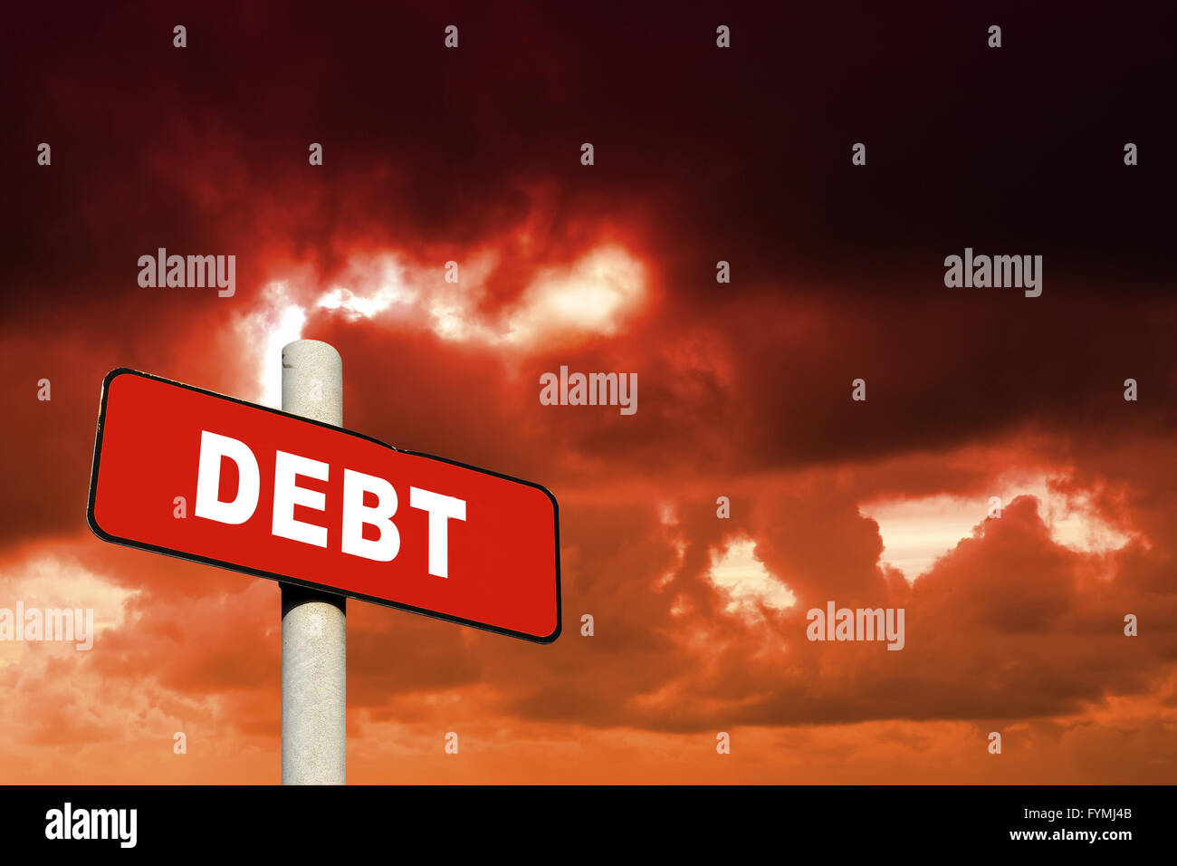 National debt board hi-res stock photography and images - Alamy
