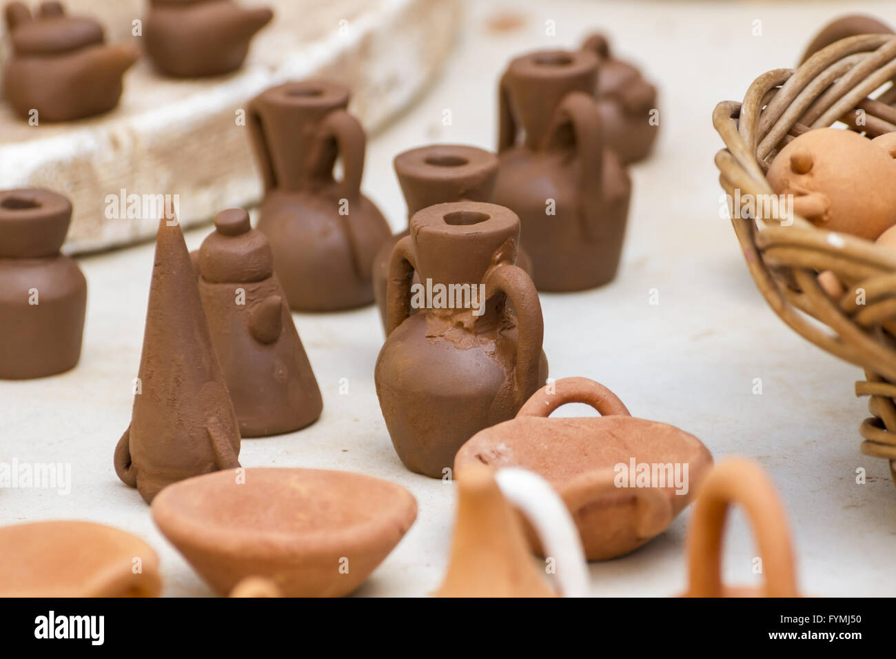 Handmade, medieval crafts fair, tradition and culture in Spain Stock ...