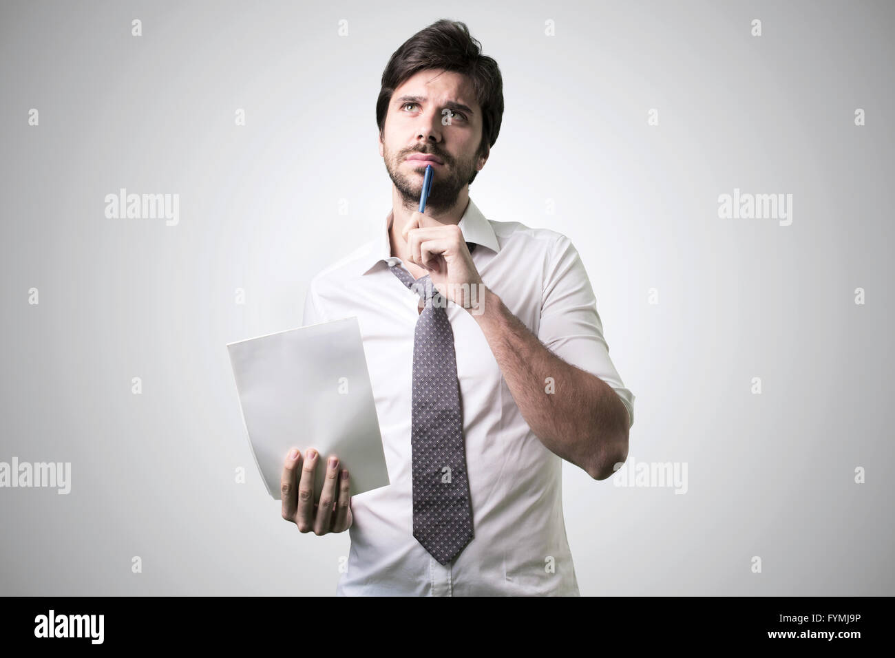 Confused man beard hi-res stock photography and images - Alamy
