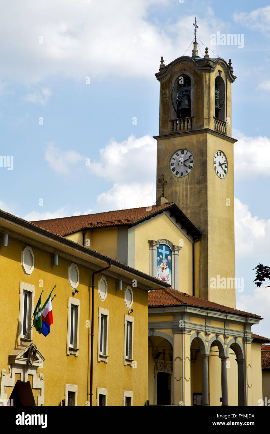 flag church albizzate varese Stock Photo - Alamy