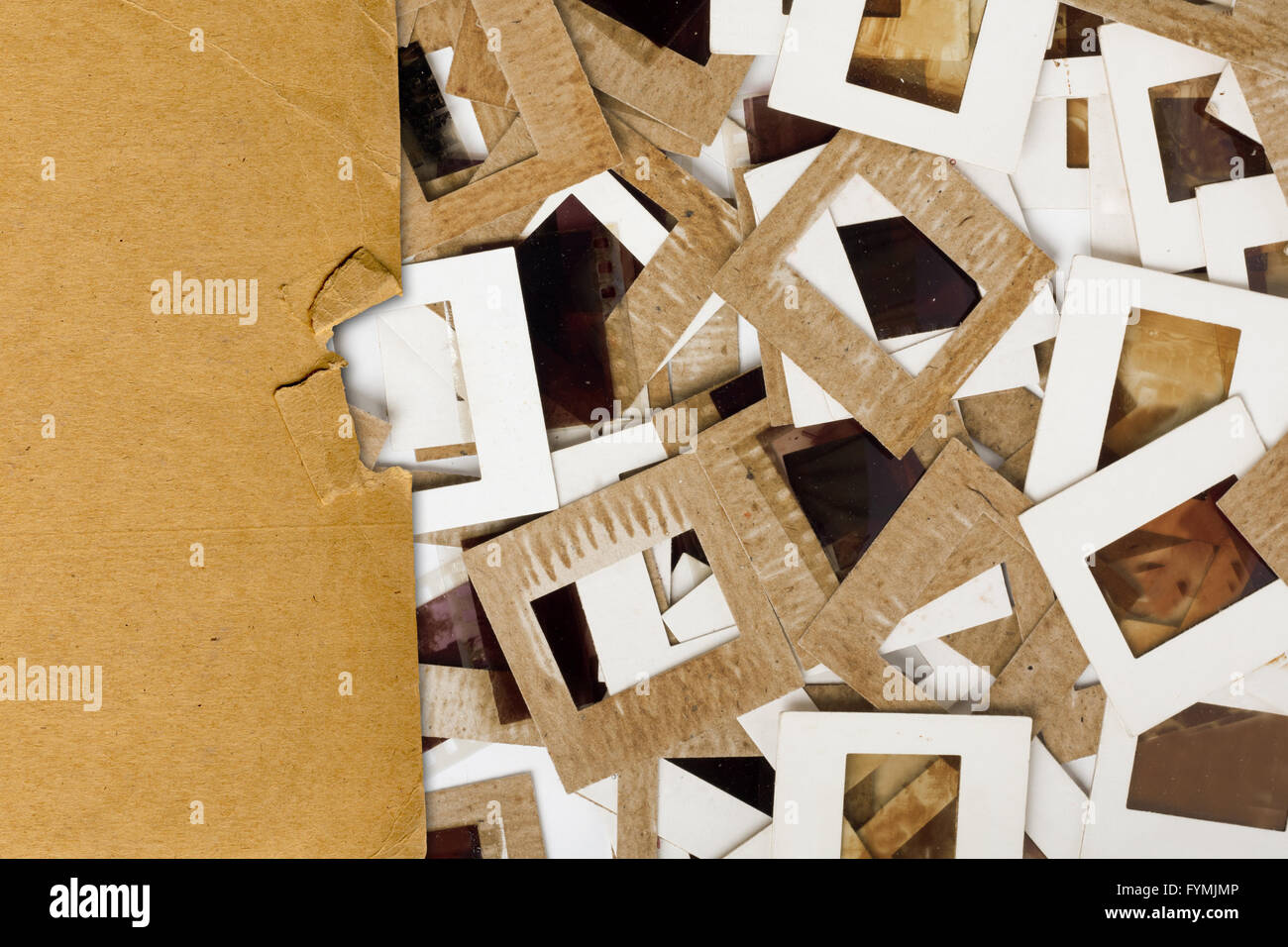 Set of vintage old slides, photos and film Stock Photo - Alamy