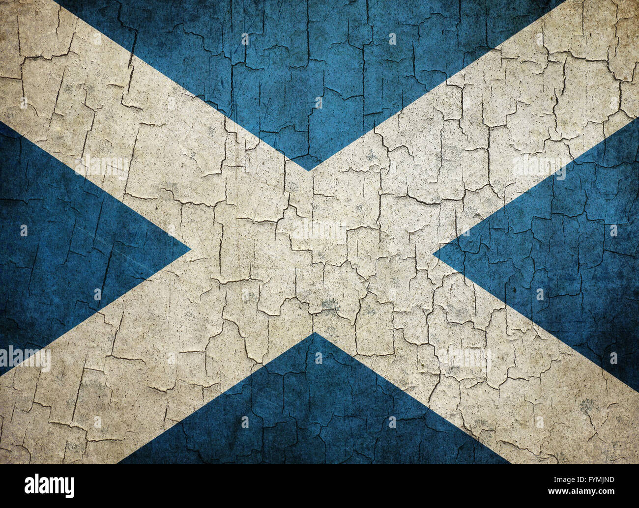 Grunge Scotland flag Stock Photo - Alamy
