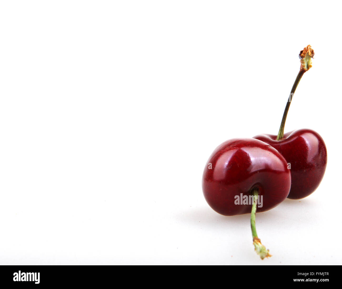 Cherry isolated on white background Stock Photo - Alamy