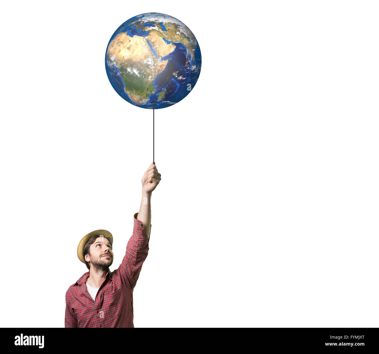 Man holding balloon hi-res stock photography and images - Alamy