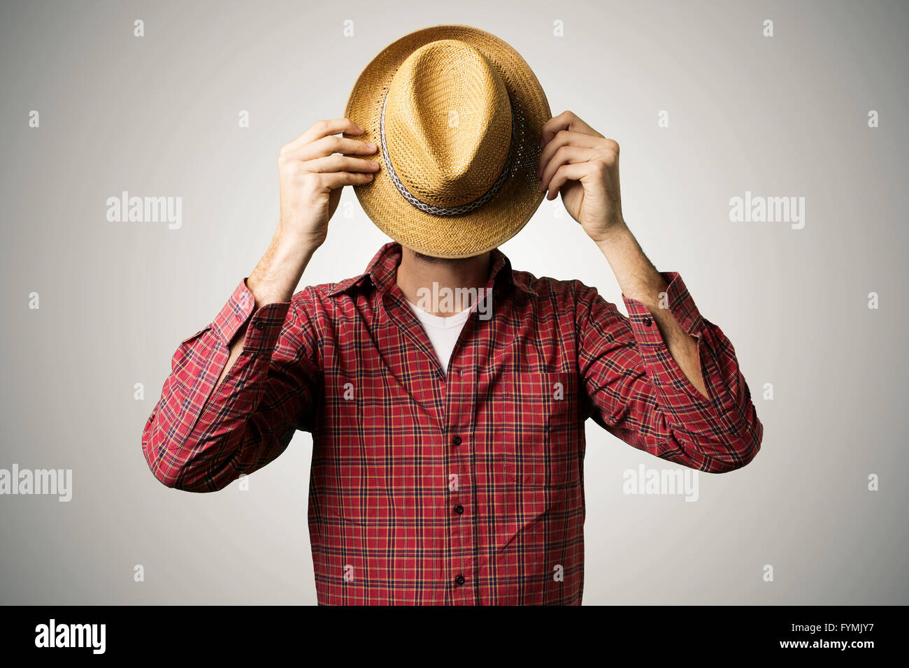 man with covered face Stock Photo - Alamy