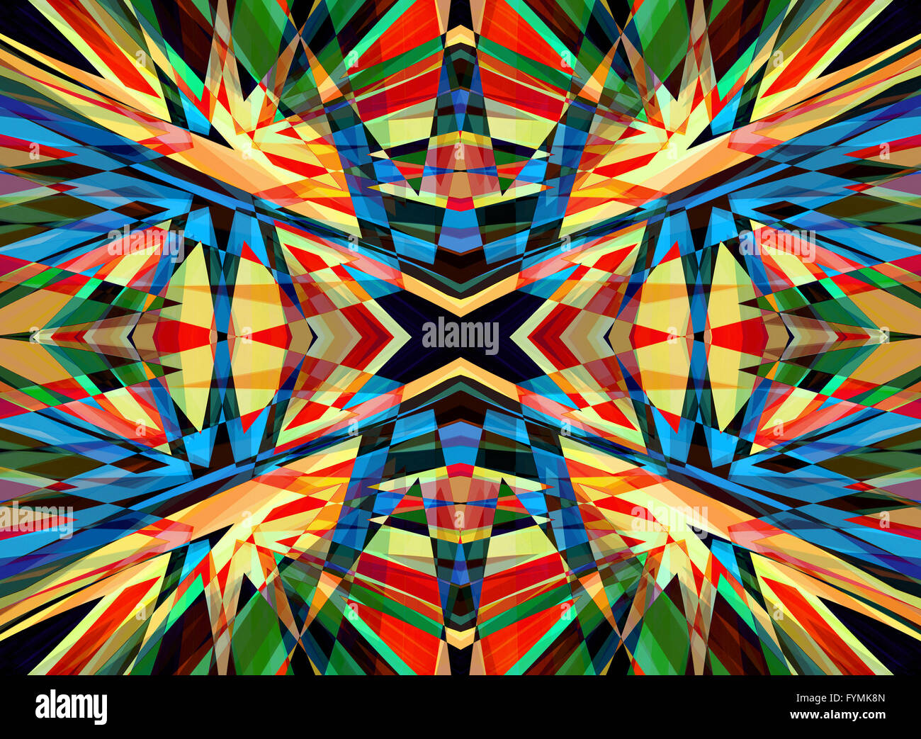 Colourful kaleidoscope background Stock Photo - Alamy
