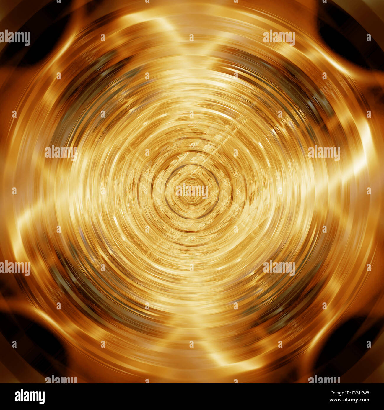 Abstract golden disk for poster and music background Stock Photo - Alamy