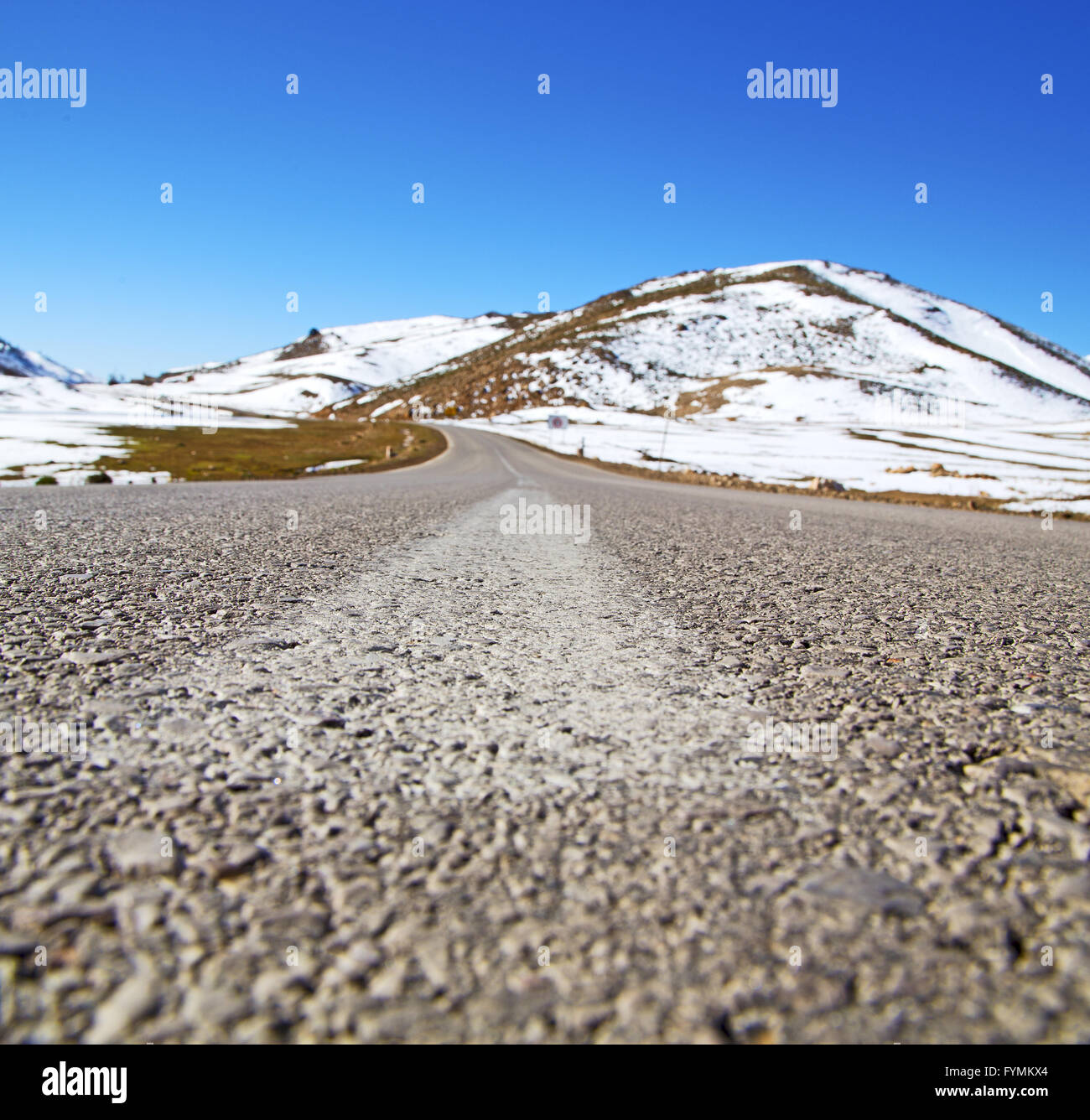 hill in africa morocco the atlas valley dry mountain ground isolated ...