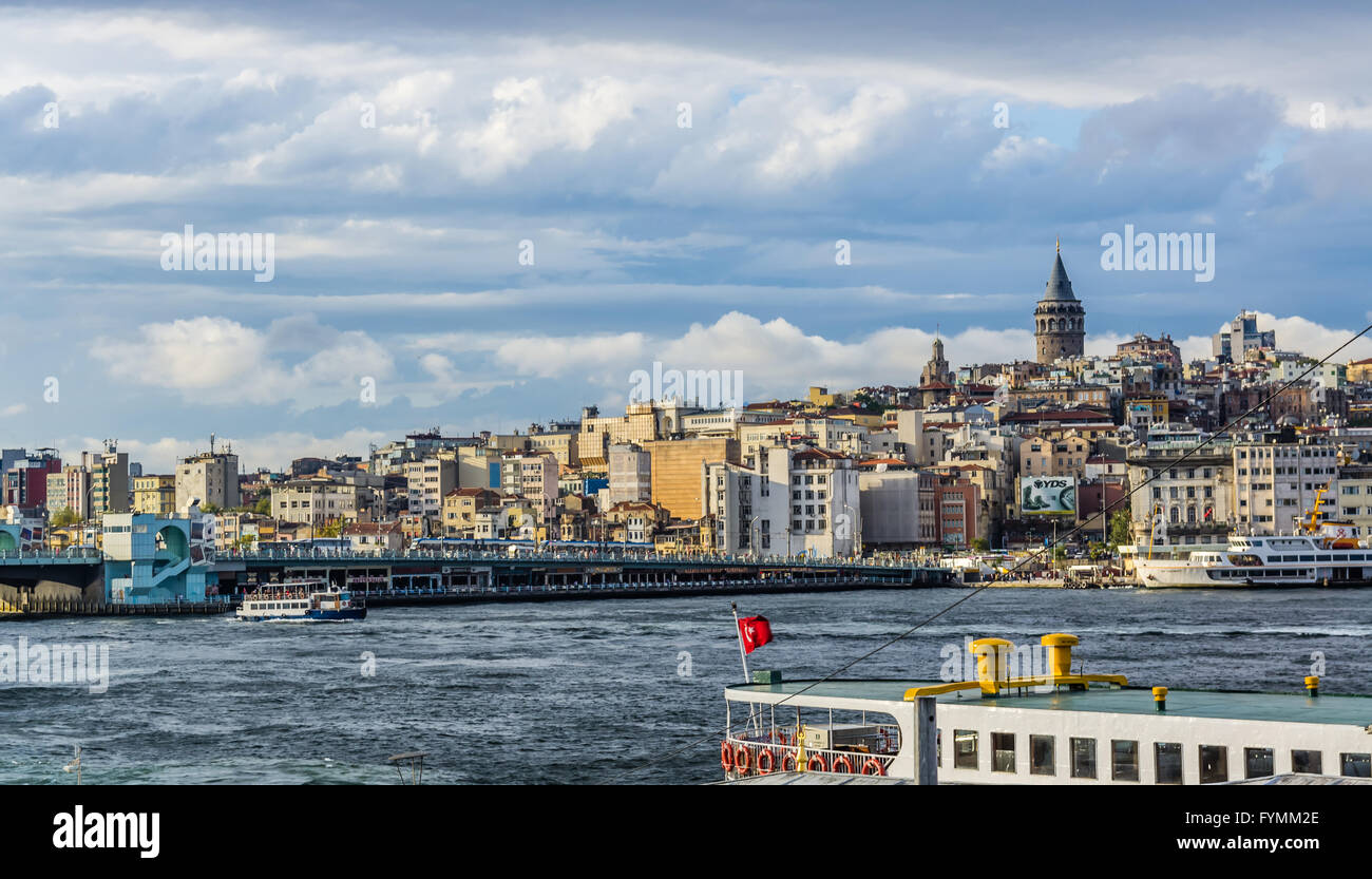 Istanbul cityscape and Bosphorus panorama Stock Photo - Alamy