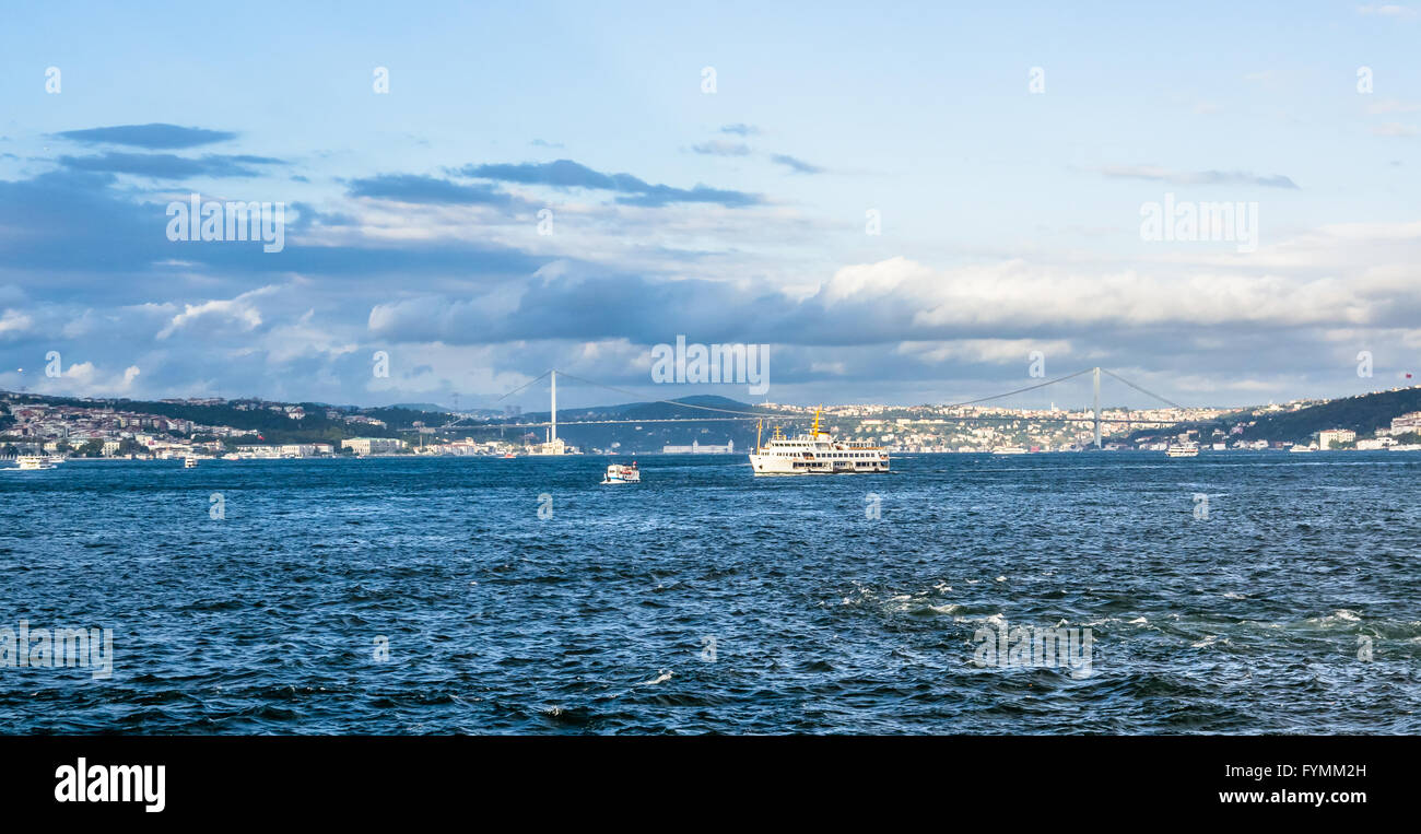 Istanbul cityscape and Bosphorus panorama Stock Photo - Alamy