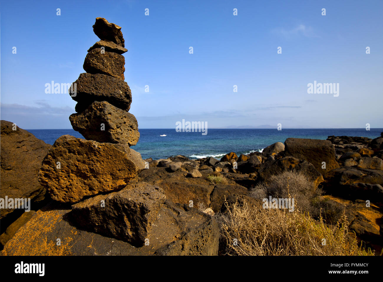 rock spain landscape stone sky cloud Stock Photo - Alamy