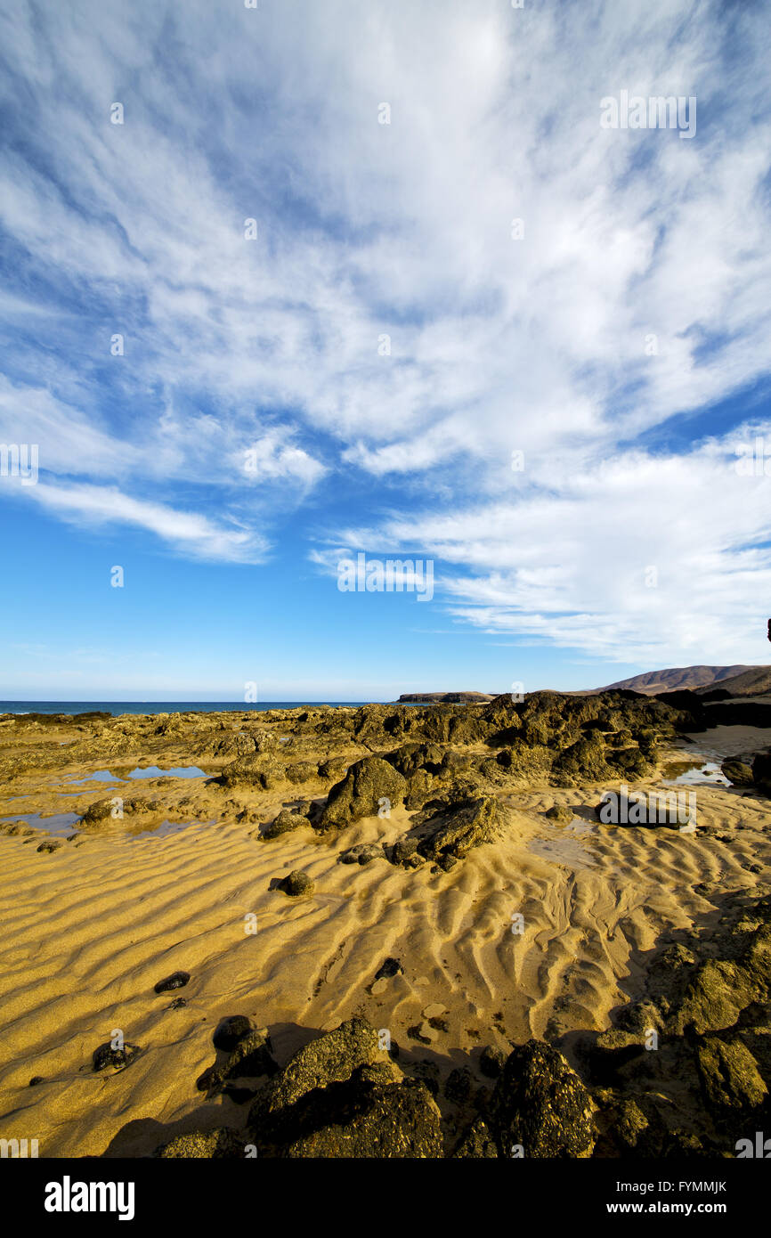 footstep cloud beach coastline water musk pond and summer Stock Photo ...