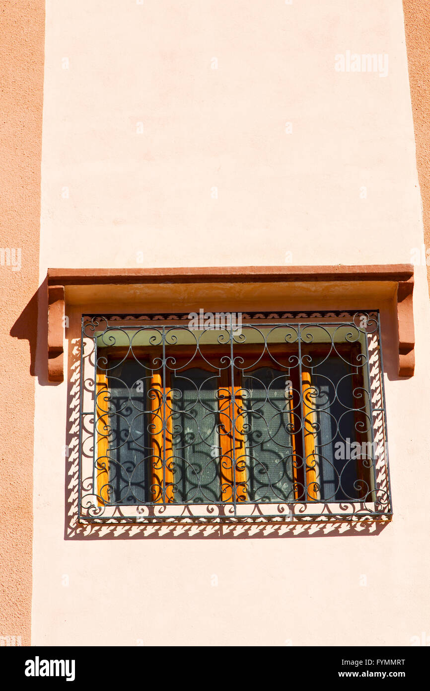 window in africa and old construction wal brick historical Stock Photo ...