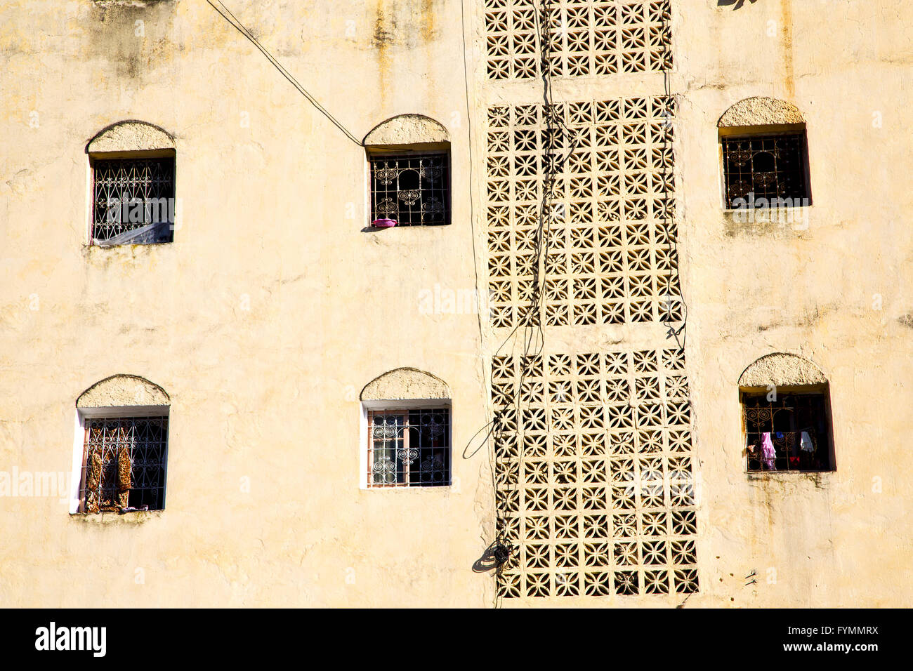window in morocco africa and old construction Stock Photo - Alamy