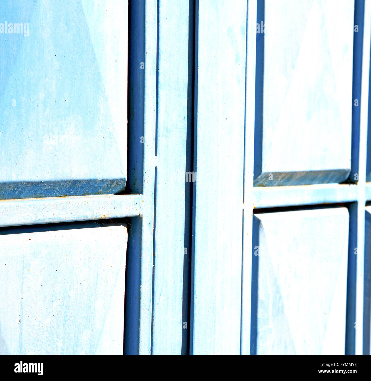 blue hinges rusty morocco in africa the old wood facade home and safe ...